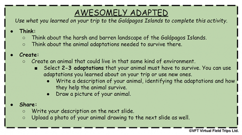 Virtual Field Trips – Galápagos Islands – Unique & Enchanting