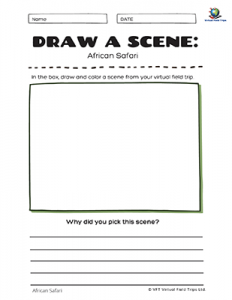 African Safari Video & Worksheets – Virtual Field Trips