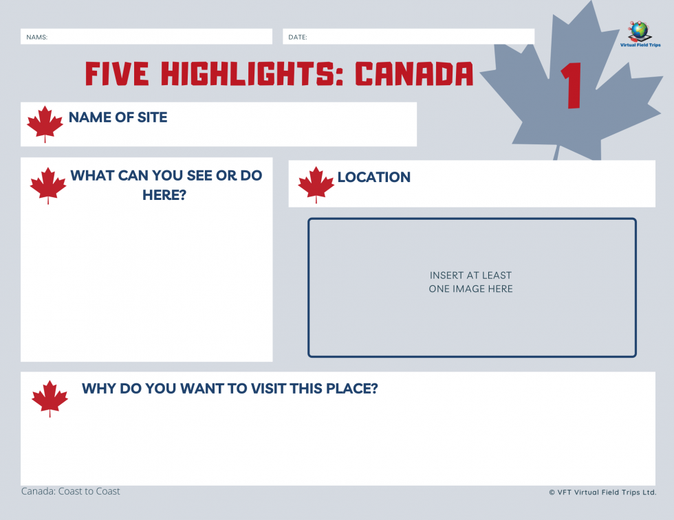 Canada: Coast to Coast – Virtual Field Trips