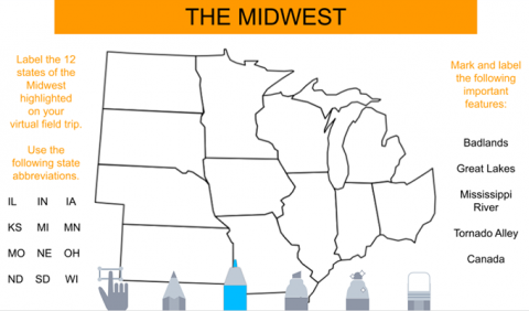 Midwest Region of the U.S: Today – Online Social Studies Lesson