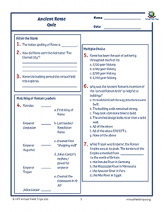 Virtual Field Trips – Visit The Glory of Ancient Rome