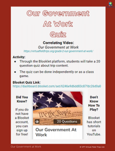 Grade 2 - Our Government At Work – Online Social Studies Lesson
