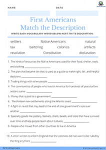 Grade 3 - The First Americans – Virtual Field Trips