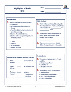 Paris: City of Light (Grades 6-9) – Virtual Field Trip