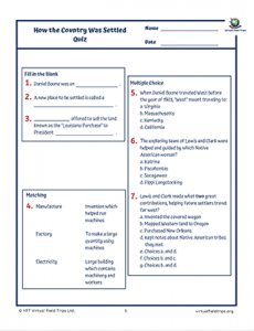 Grade 3 - How The Country Was Settled – Virtual Field Trips