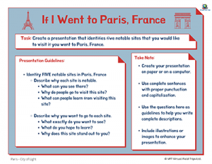 Paris: City of Light (Grades K-5) – Virtual Field Trips. Preview. Quiz