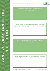 Grade 4: Southeast Region of the U.S. – Social Studies Lesson