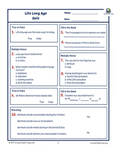Grade 1 - Life Long Ago – Social Studies Video History Lesson