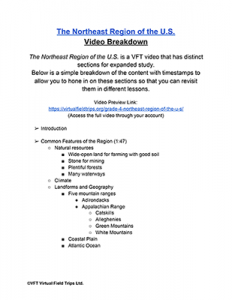Grade 4 - Northeast Region - Social Studies Video Lesson. Preview